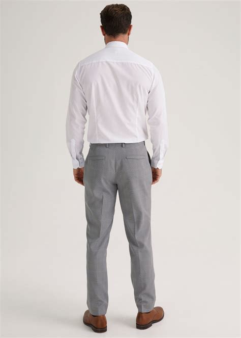 Taylor And Wright Grey Check Trousers Matalan