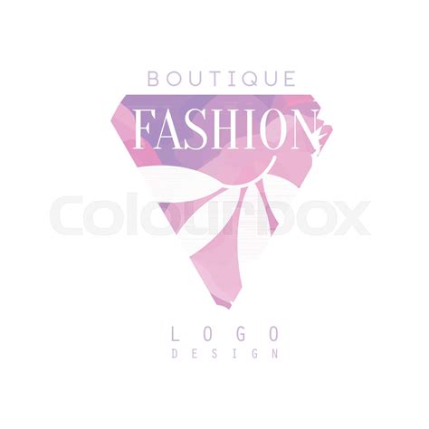 fashion boutique logo design badge for clothes shop beauty salon or