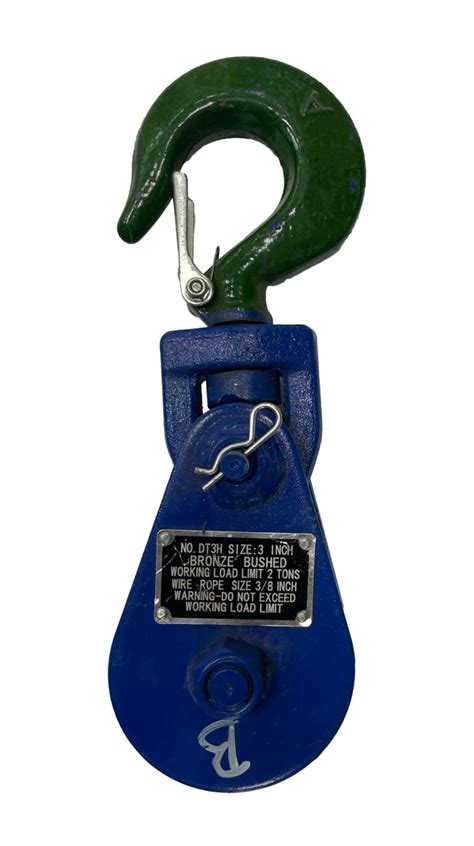Double Sheave Snatch Block W Hook 12 Ton 6 Certified Sales And Rentals