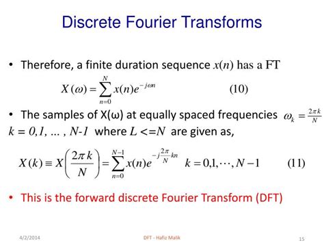 PPT Discrete Fourier Transform DFT PowerPoint Presentation ID 639254
