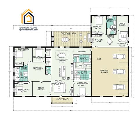 Outlaws Multi Generational Barndominium Floor Plan Barndo Plans