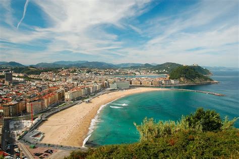 Zurriola Beach San Sebastian Donostia Spain