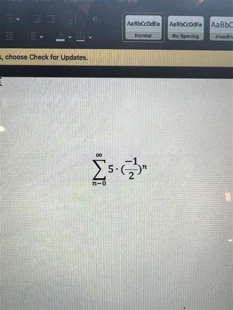 Solved Can You Teach Me How To Find The Sum Of This Include Chegg