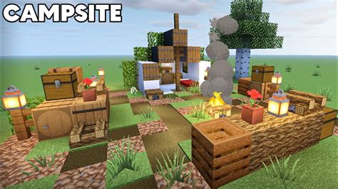 The Perfect Campsite In Minecraft [tutorial] 🏕️ Youtube