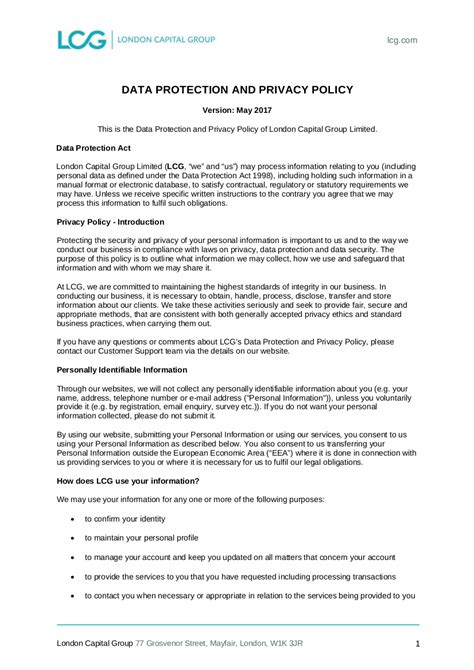 Privacy Policy 18 Examples Format Privacy Policy Pdf