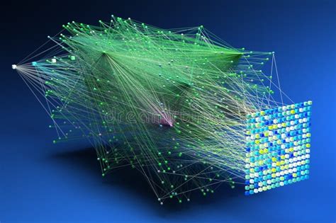 Data Concept Internet Connection Network High Digital Technology 3d Render Stock Illustration