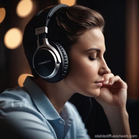 Adjusting Headphones Volume Stable Diffusion Online