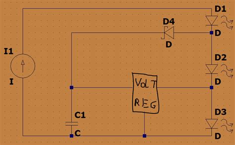 behavior of a voltage regulator when an external source increases its
