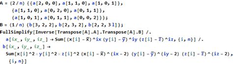 Symbolic Matrix Equation With Summation Mathematica Stack Exchange