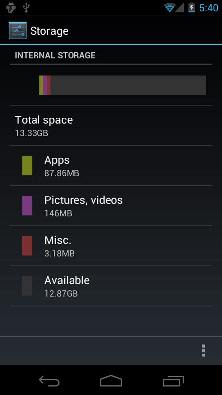 this device does not appear to support the android storage access