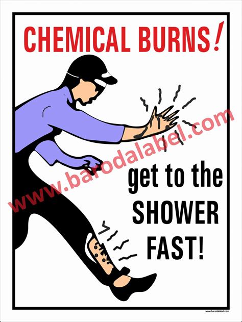 Chemical Safety Posters Baroda Label Mfg Co