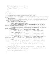 CS AssignmentCalculator Cpp Calculator Cpp Code Fixes For The Calculator Program
