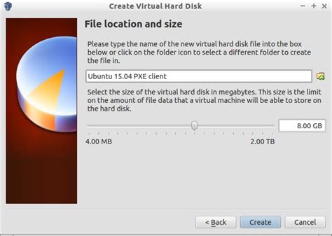 Create Virtual Hard Disk Unixmen