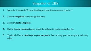 EBS Elastic Block Store PDF Cloud Computing Internet