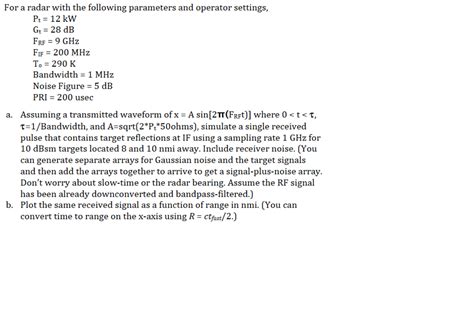 Solved Please Represent Answer In Matlab Code Chegg
