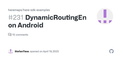 Dynamicroutingengine On Android · Issue 231 · Heremapshere Sdk Examples · Github