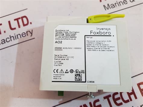 Eurotherm Invensys 2500m Ao2univ Xxxxx Xxxxxx Aeliya Marine