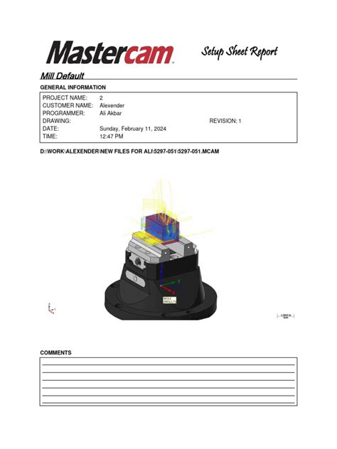 Mastercam Setup File Pdf Metalworking Cutting Tools