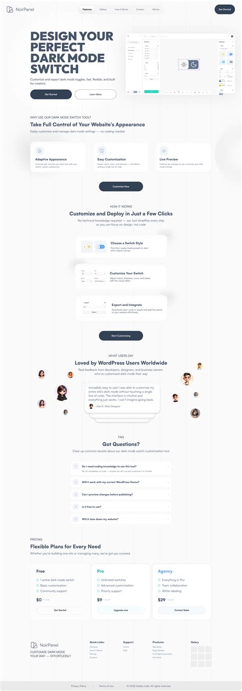 Dark Mode Switch Customization Tool Figma