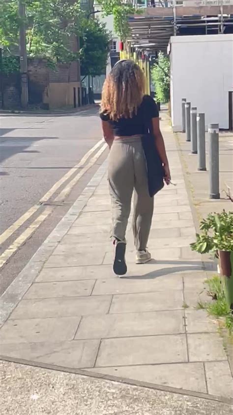 Sexy Ebony Booty Walking In Public