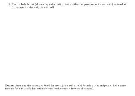 solved 3 use the leibniz test alternating series test to