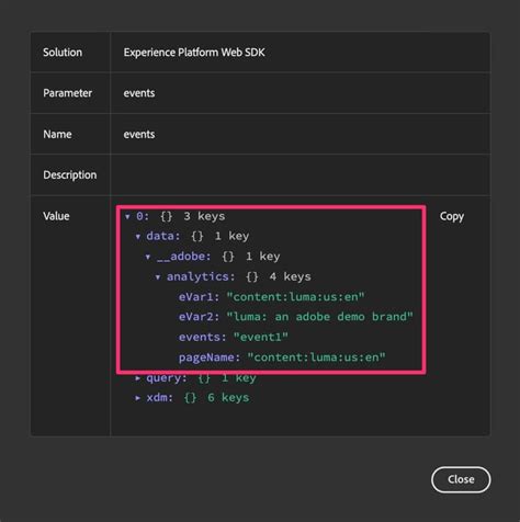 调试和验证web sdk迁移 adobe data collection