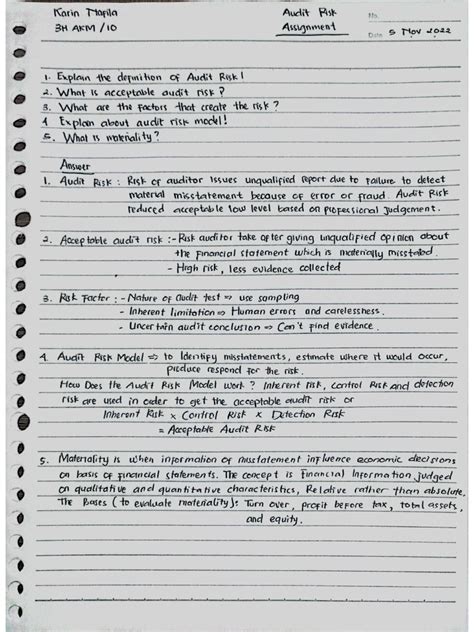 Audit Riskand Materiality Pdf