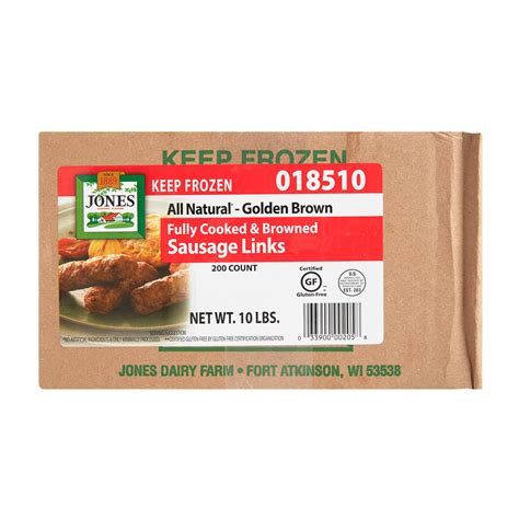 Jones Dairy Farm Fully Cooked And Browned Sausage Links 200 Count 10