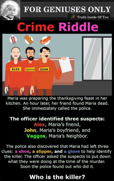 Crime Riddle Truth Inside Of You