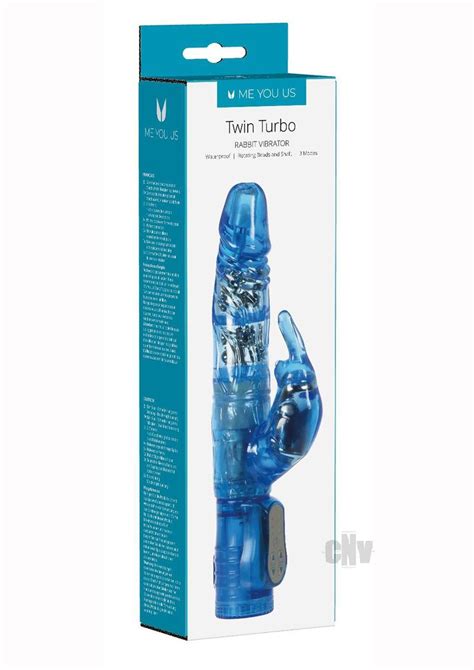 Myu Twin Turbo Rabbit Vibrator Blue Os