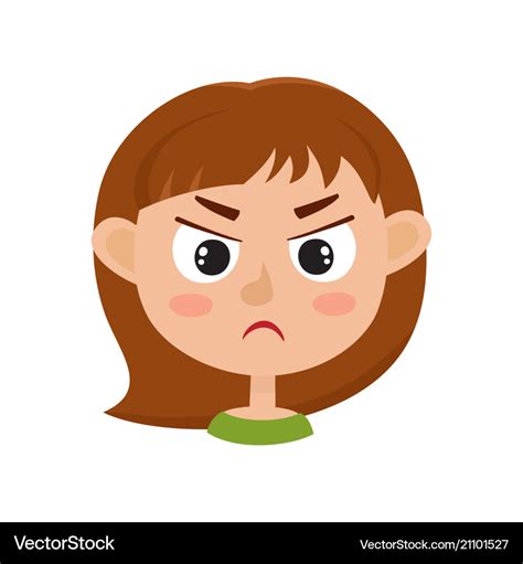 Angry Face Cartoon Image