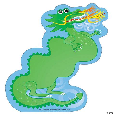 Creative Shapes Etc Large Notepad Dragon Oriental Trading