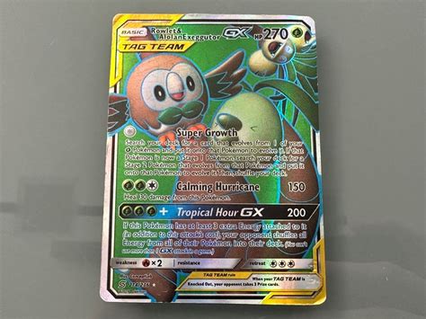 Pokémon Rowlet Alolan Exeggutor Tag Team GX Ultra Rare Gebraucht in Zollikon für CHF