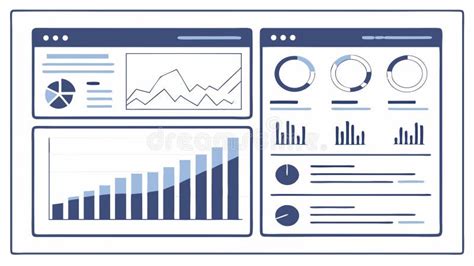 Data Charts And Graphs Business Analytics Data Visualization And Information Vector Design