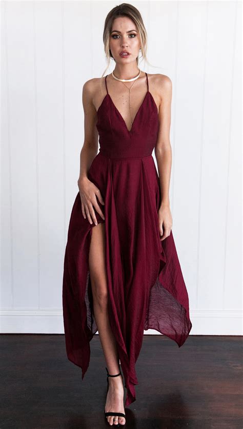 Wine Color Formal Dress At Margurite Stokes Blog
