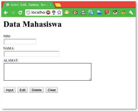 Entri Edit Delete Tampil Dengan Php Dan Ajax Jquery Achmatimnet