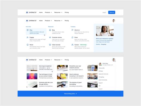header navigations — untitled ui by jordan hughes® on dribbble