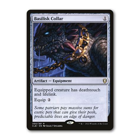 [mtg] Basilisk Collar [clb] [colorless] [rare] [normal] [eng] [2022] Magic The Gathering