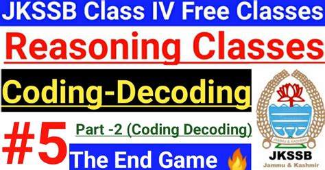 Jkssb Reasoning Previous Year Questions Pdf Coding Decoding Unstoppable Engineers