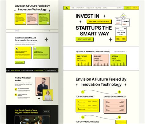 Stock Market Website Design Behance