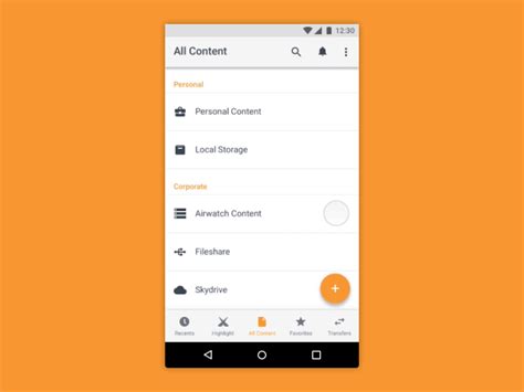 Bottom Navigation Prototype By Andrew Munoz For VMware On Dribbble