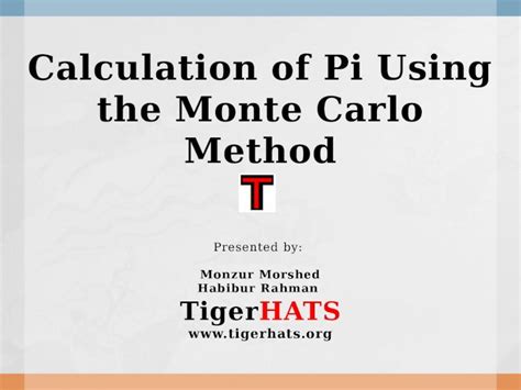 pptx calculation of pi using the monte carlo method dokumen tips