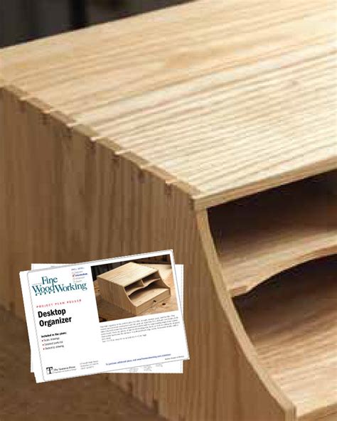 Desktop Organizer Woodworking Project Woodsmith Plans