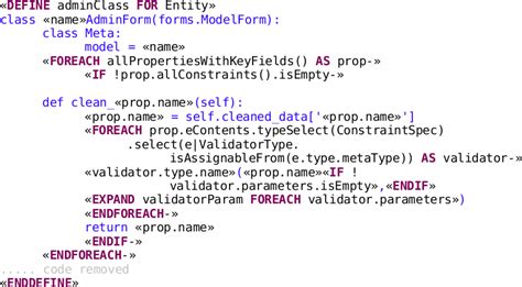 xpand template fragment for django admin class generation download