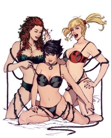 Gotham City Sirens In Their Bras And Panties Pic