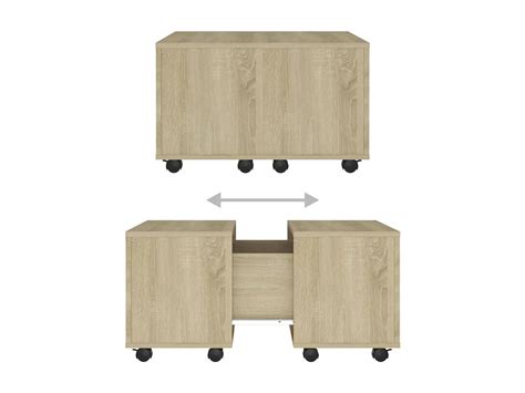 Table Basse Chêne Sonoma 60x60x38