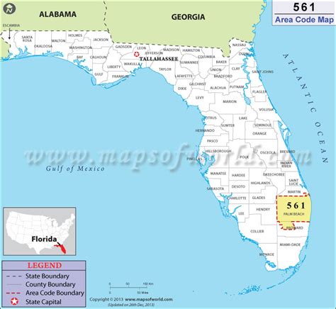 561 Area Code Map Where Is 561 Area Code In Florida