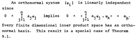 Real Analysis A Difficulty In Understanding A Special Case Of Gram Schmidt Orthogonalization