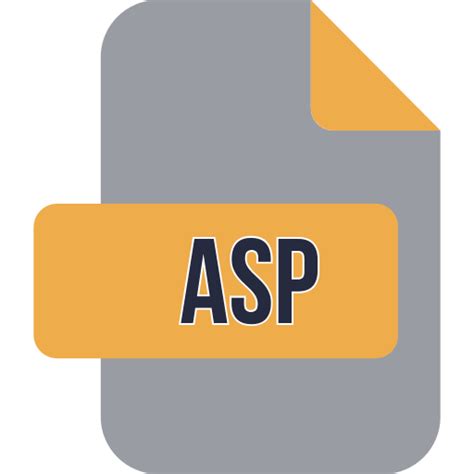 Asp File Generic Color Fill Icon
