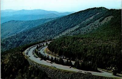 Postcard Aerial View Of Overlook At Clingmans Dome Great Smoky